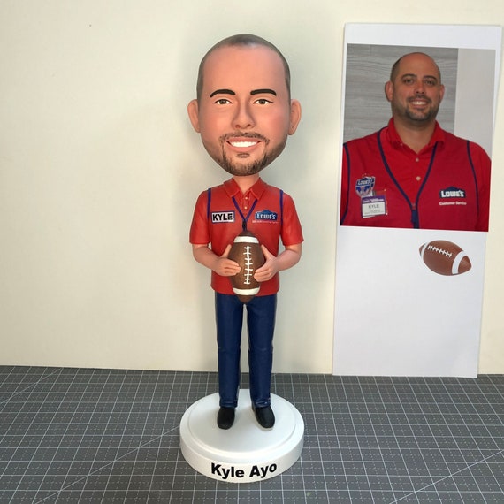Custom Football Bobblehead Custom Football Player Bobblehead - Etsy