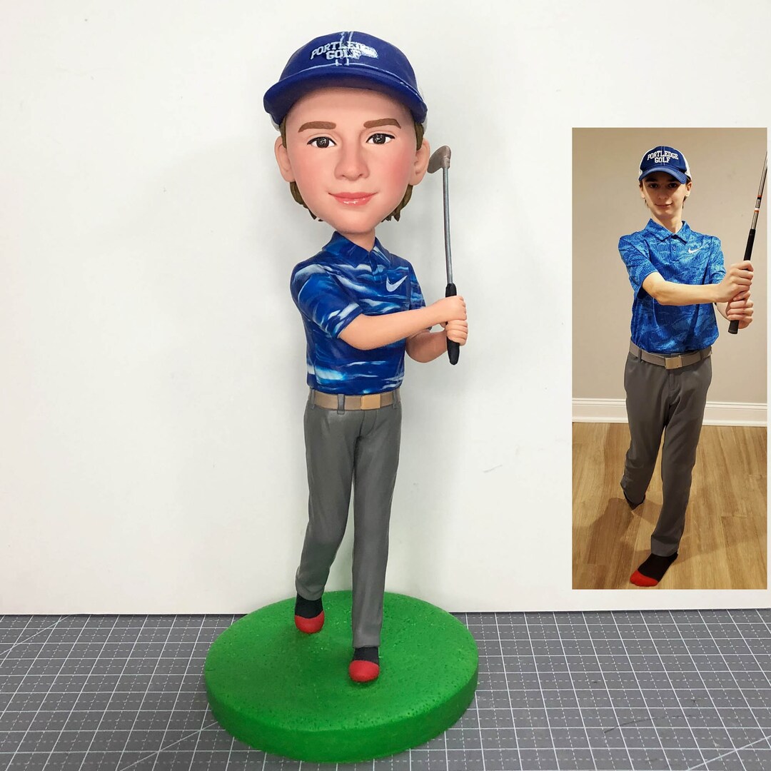 Custom Golf Bobbleheads for Girlfriend, Custom Golfer Bobblehead ...