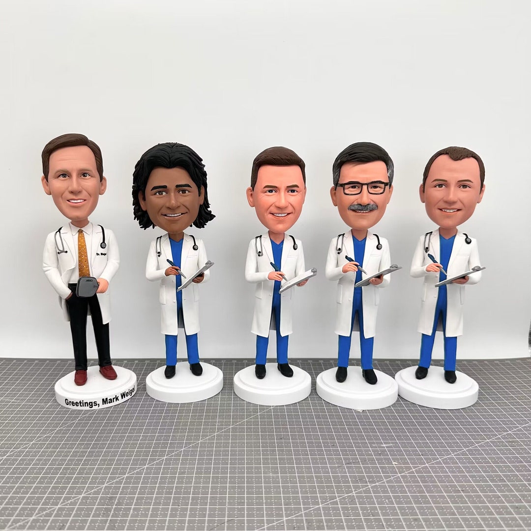 Custom Doctor Bobbleheads Personalized Phd Graduation Gifts Unique ...