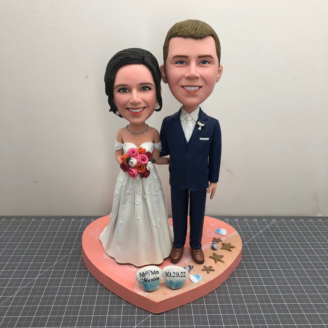 Custom Couple Bobbleheads, Personalized Wedding Figurines, Custom ...