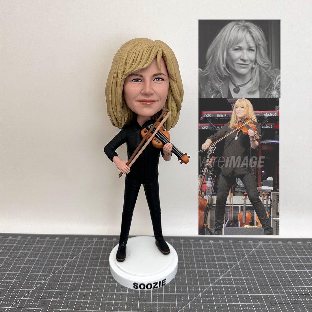 Custom Music Bobblehead, Custom Violin Bobblehead Women, Custom ...