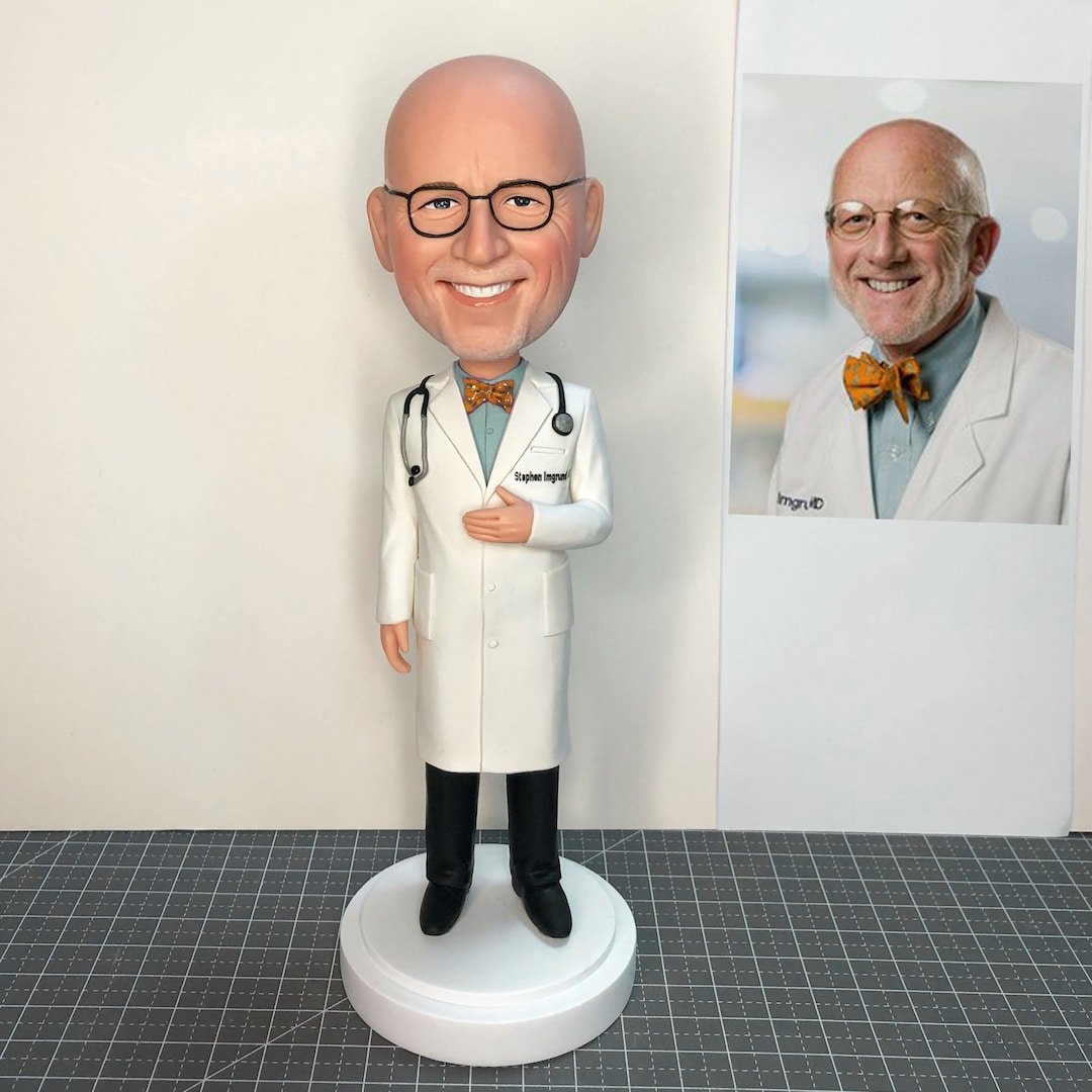Custom Medical Doctor Bobblehead Figurines With Stethoscope, Christmas ...