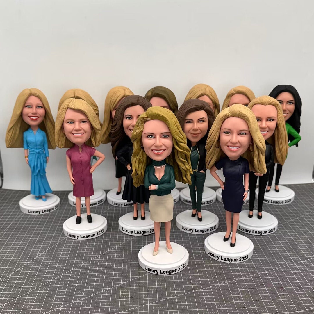 Custom Different Bobbleheads for More Than 30 People, Custom Group ...