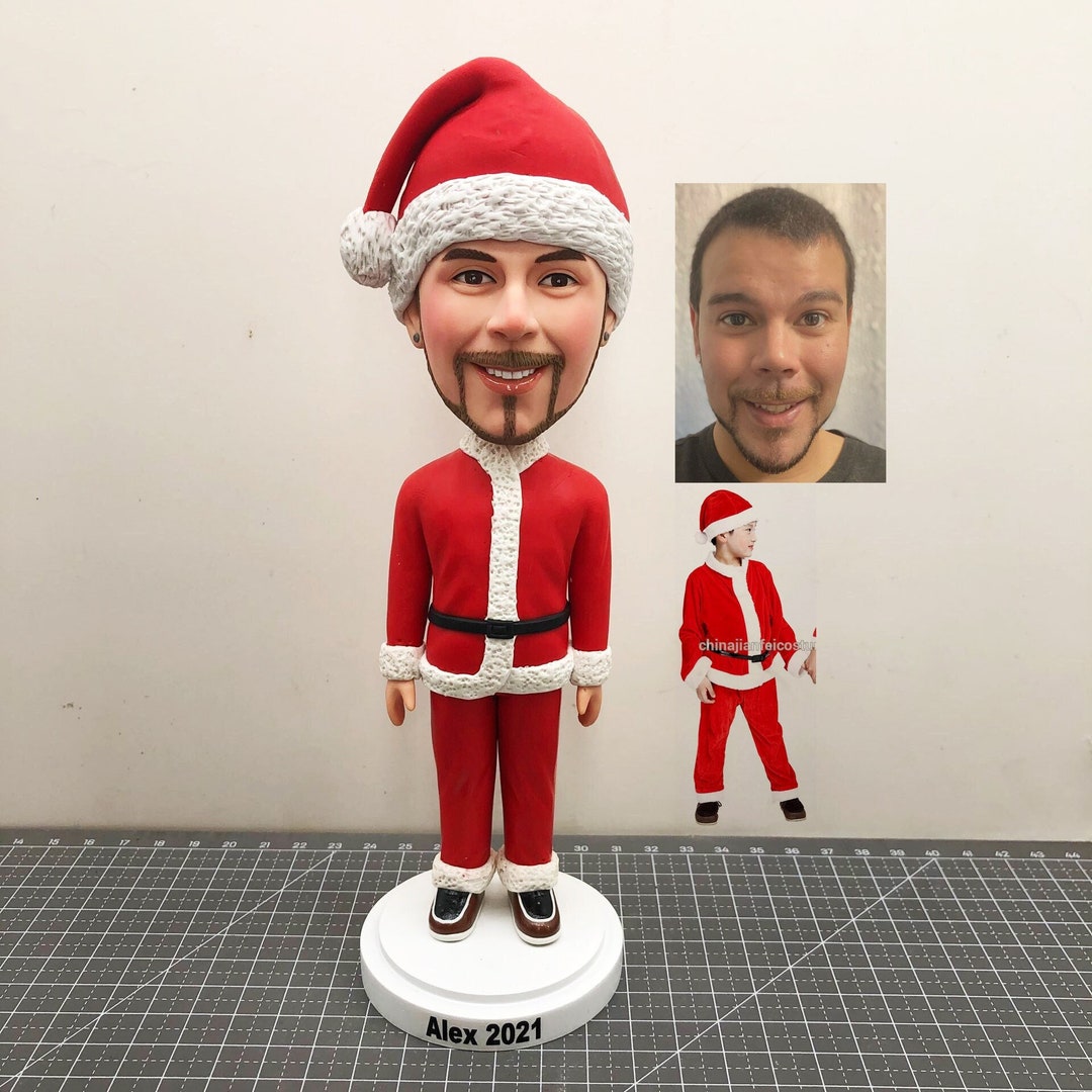 Custom Santa Bobblehead, Custom Bobblehead as Christmas Gift, Custom ...