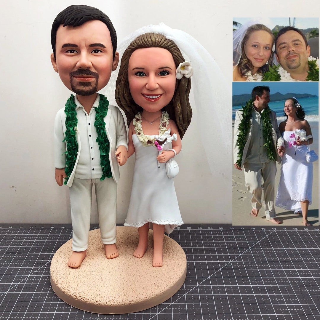 Custom Bobbleheads Wedding Cake Toppers, Custom Wedding Cake Topper ...