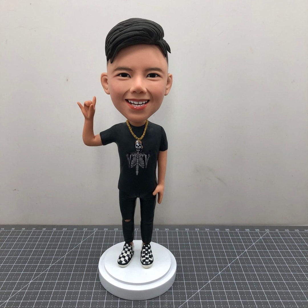 Custom Singer Bobbleheads, Personalized Rock Figurines, Custom Punk Boy ...