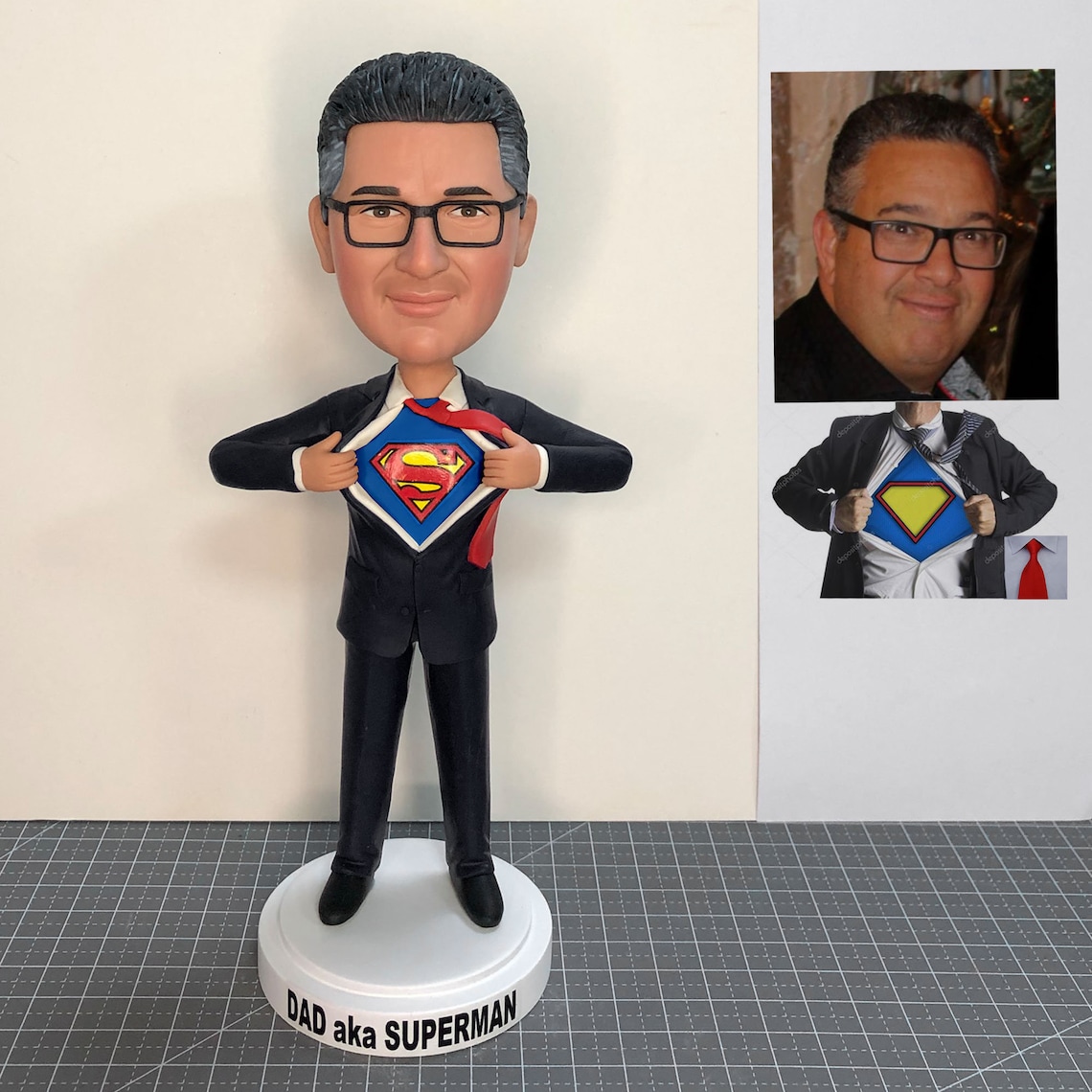 Custom Superhero Bobbleheads Custom Superman Bobblehead for | Etsy
