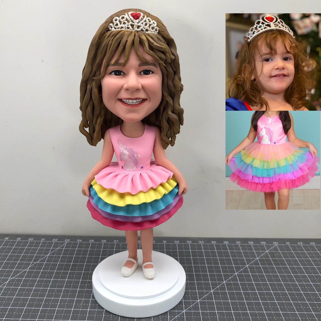 Custom Bobblehead of Kids, Custom Princess Bobbleheads, Unique Gifts ...
