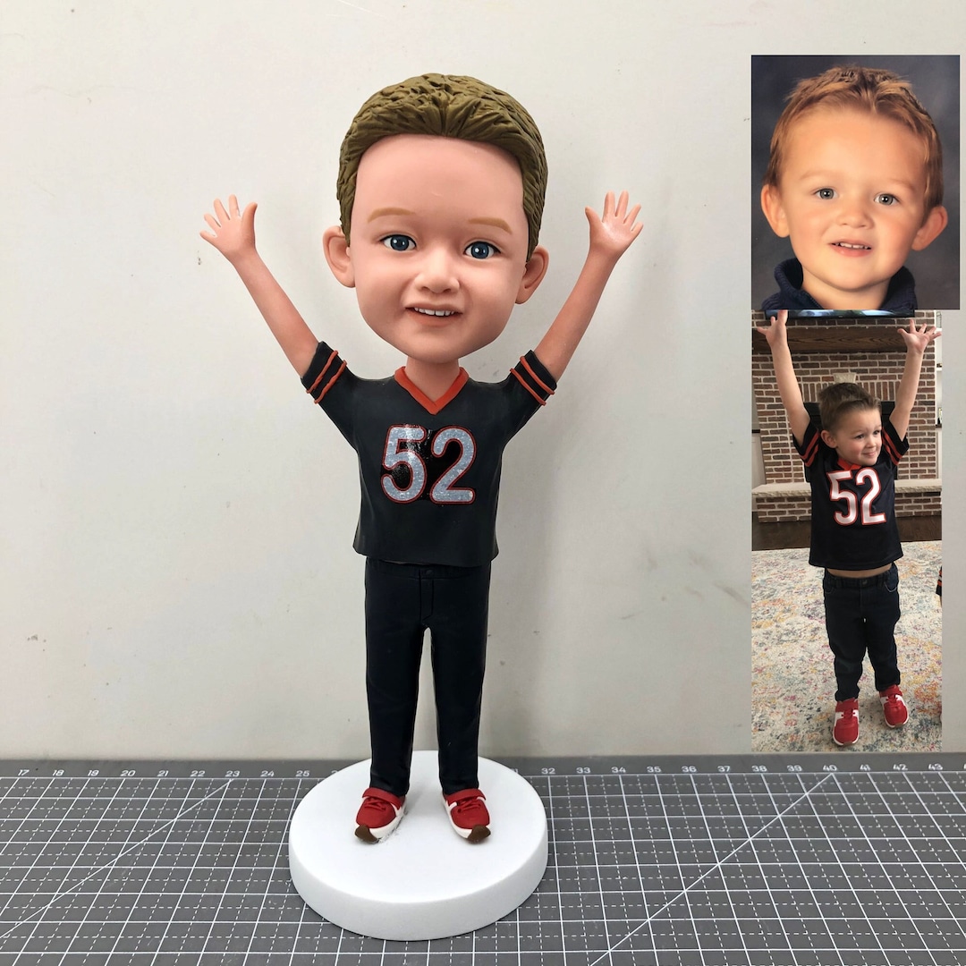 Personalized Custom Cute Boy Bobble Heads, Custom Kid Bobblehead ...