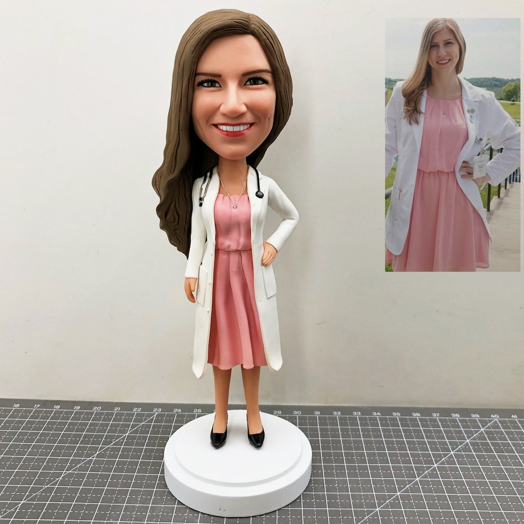 Custom Female Doctor Bobblehead Sculpt Yourself, Custom Doctors ...