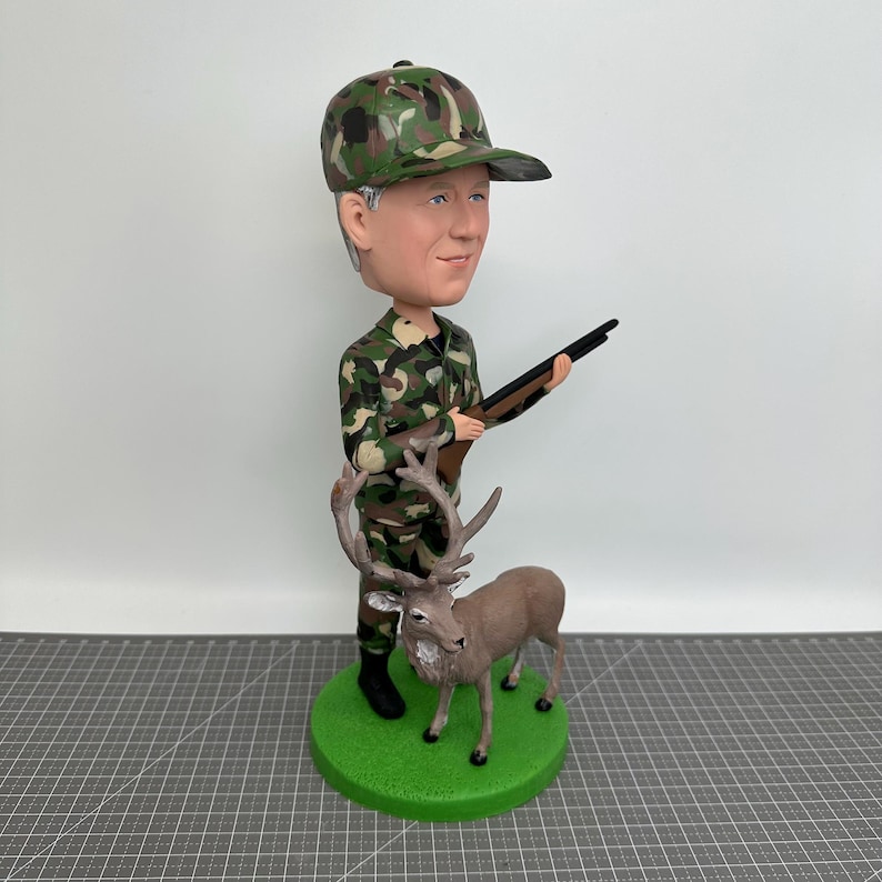 Custom Hunters Bobbleheads, Custom Hunting Figurines With Sika Deer ...