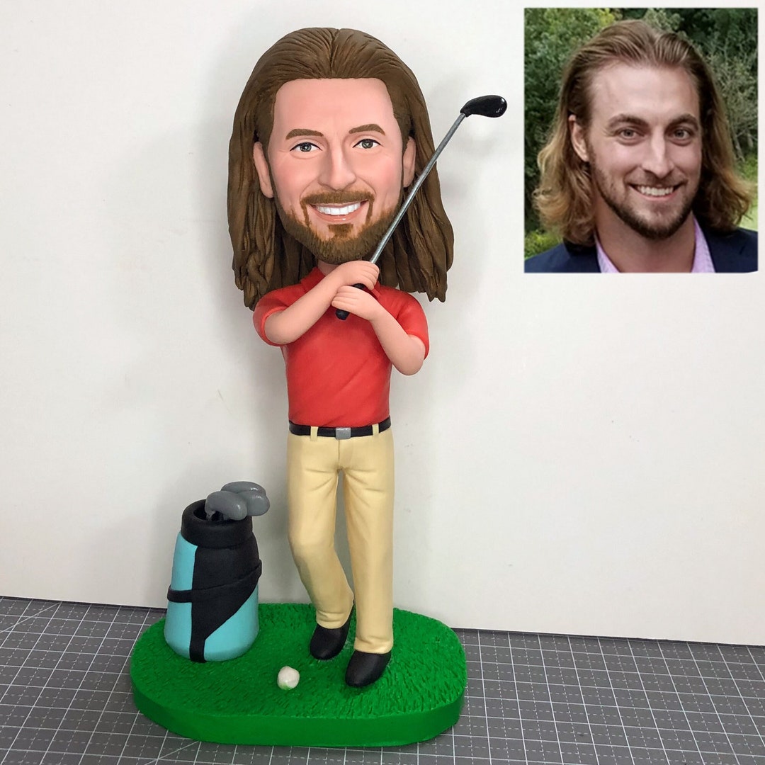 Custom Golf Bobblehead Figurine, Personalized Golfer Bobble Head ...