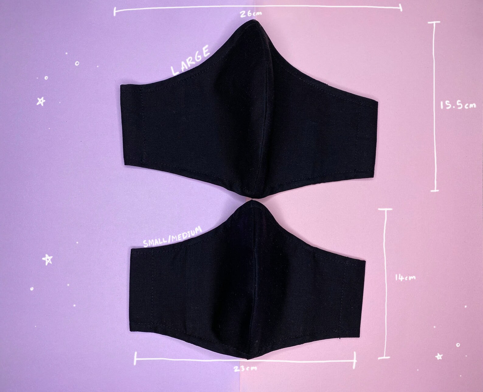 Black Cat Ear Headband & Fitted Face Mask With Filter Pocket - Etsy UK