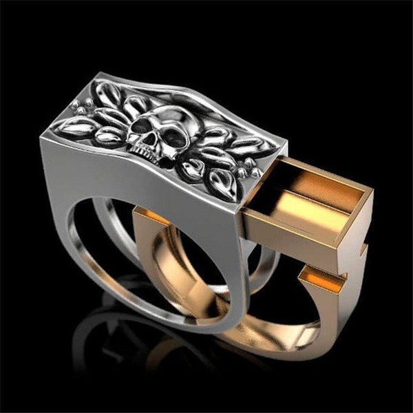 Secret Compartment Ring - Etsy
