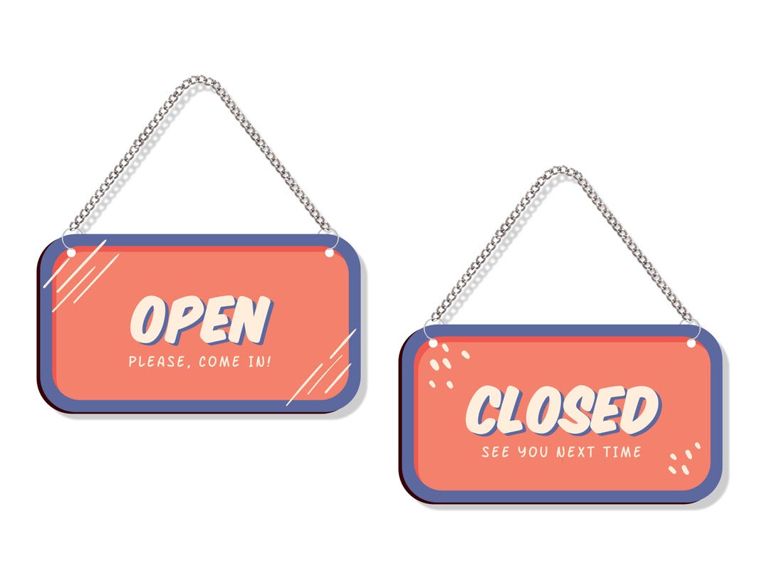 Open Closed Sign for Business | Open Closed Sign Board for Shop | Open ...