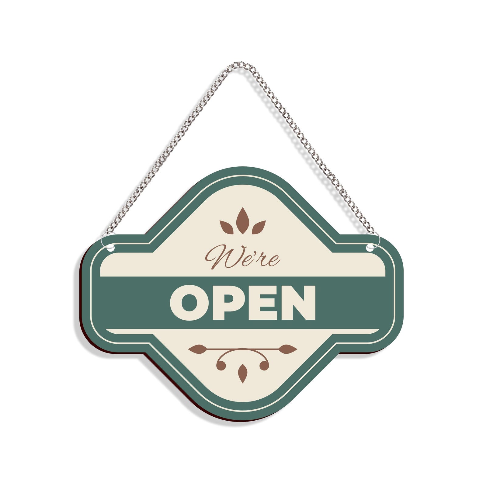 Open Signs Double Sided Open Closed Sign Business Open Sign With Metal ...