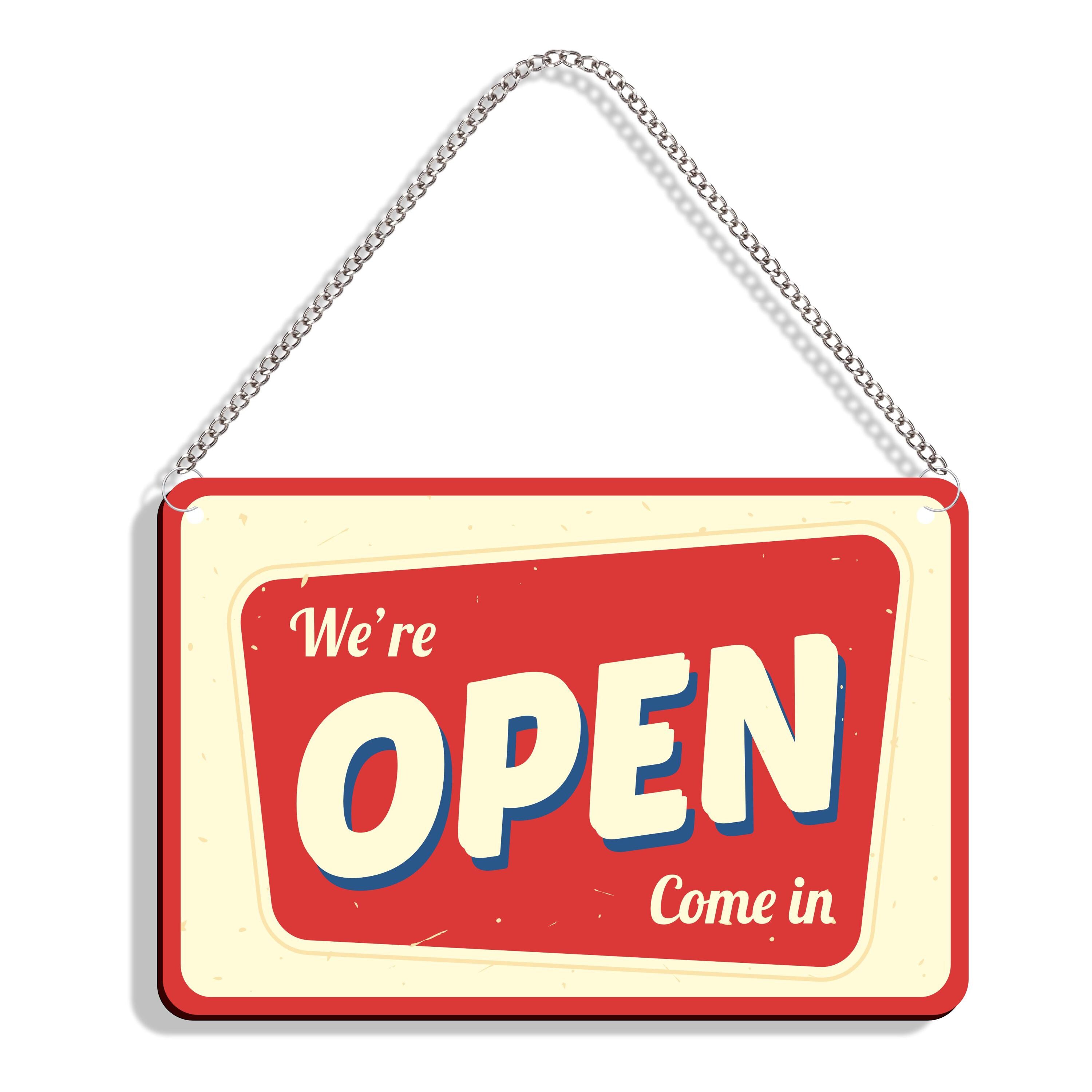 Open Closed Sign Board for Shop | Open Closed Sign Board | Double Side ...