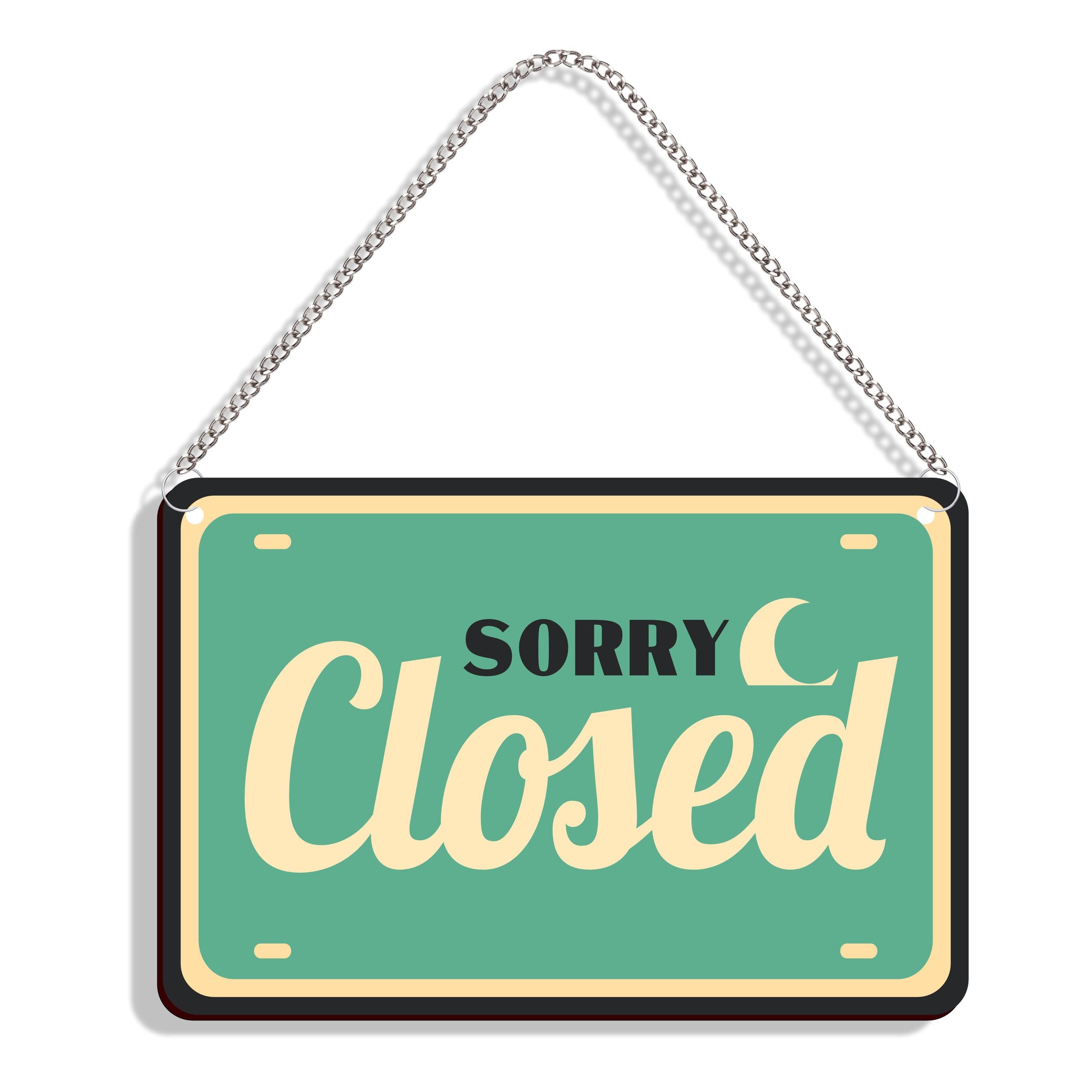 Open Closed Sign Board for Shop | Open Closed Board | Double Side ...