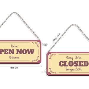 Vintage Wooden Open Closed Sign: Double-sided Shop Decor - Etsy