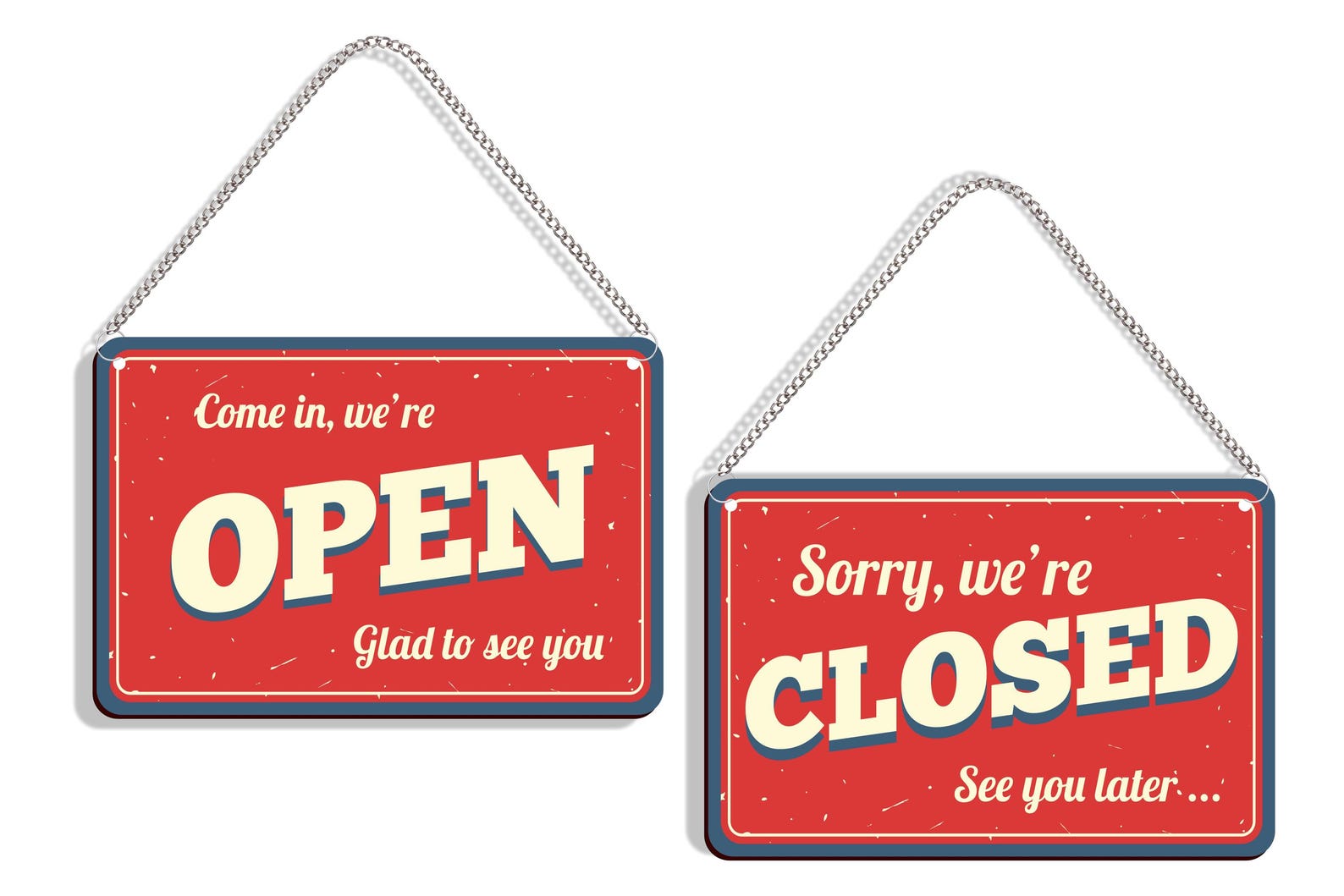 Open Closed Sign Board for Shop | Open Closed Sign Board | Double Side ...