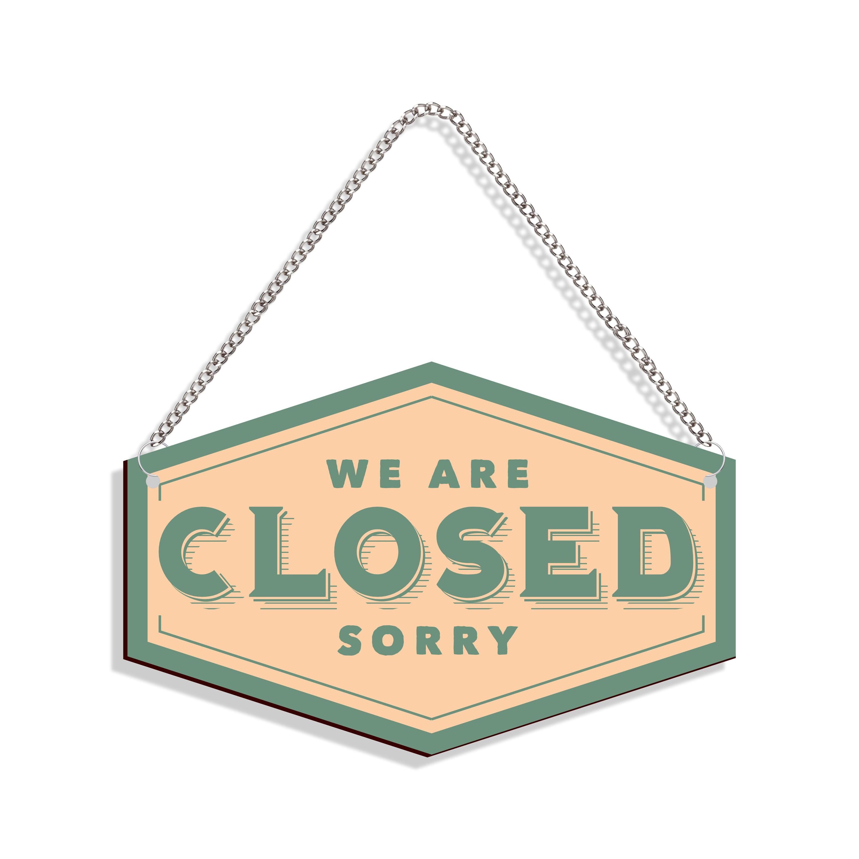 Open Closed Sign Board for Shop | Open Closed Sign Board | Wooden Open ...