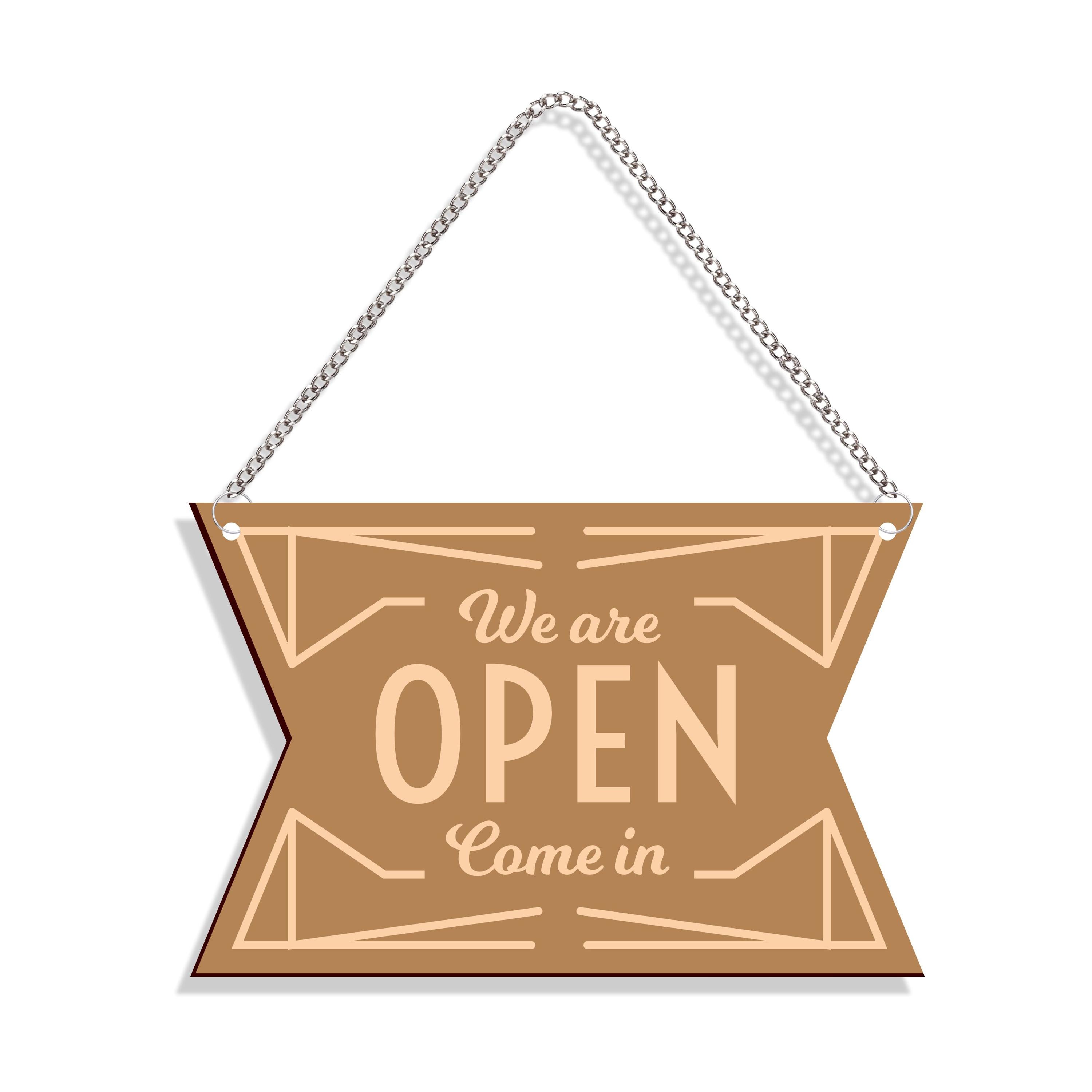 Open Closed Sign Board for Shop, Open-close Sign, Open Close Board for ...