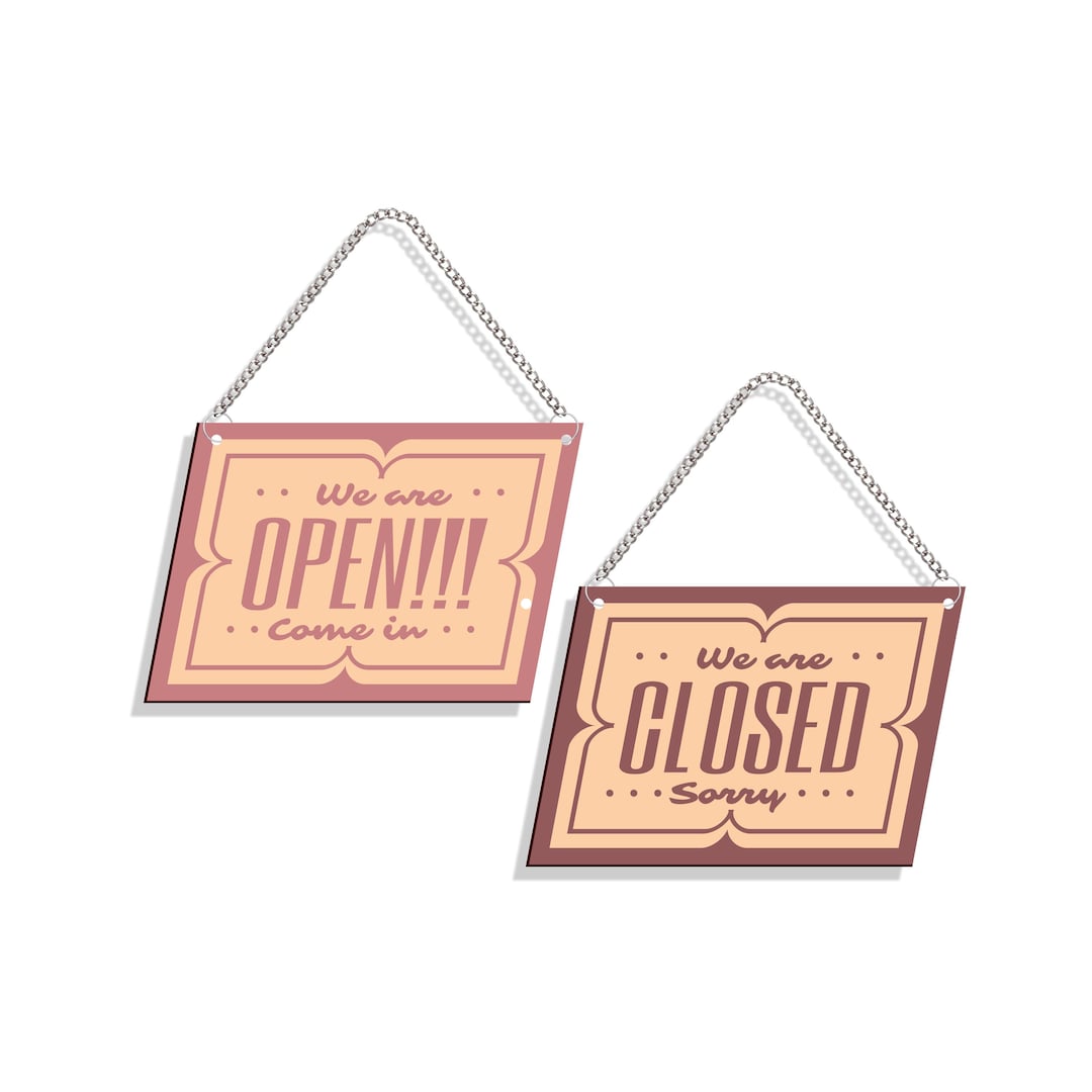 Open Closed Sign, Open Closed Sign for Business, Open Sign, Open Sign ...