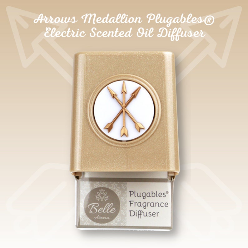 Arrows Frosted Sandstone Medallion Plugables® Plugin Electric Scented Oil Diffuser Fragrance Oil ...