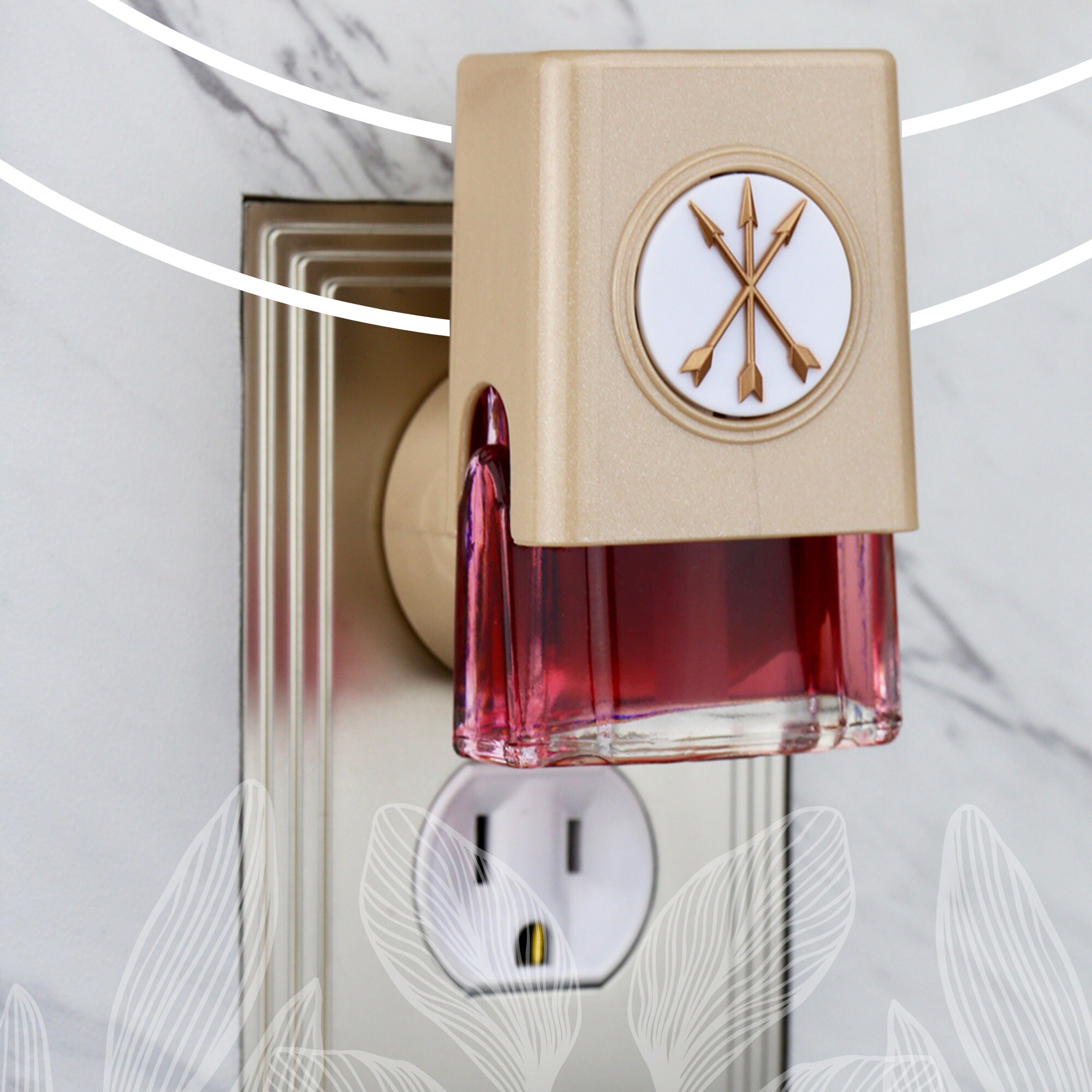 Arrows Frosted Sandstone Medallion Plugables® Plugin Electric Scented Oil Diffuser Fragrance Oil ...