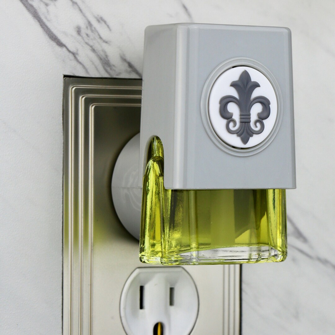 Fleur Nickel Medallion Plugables® Plugin Electric Scented Oil Diffuser | Fragrance Oil Plug in ...