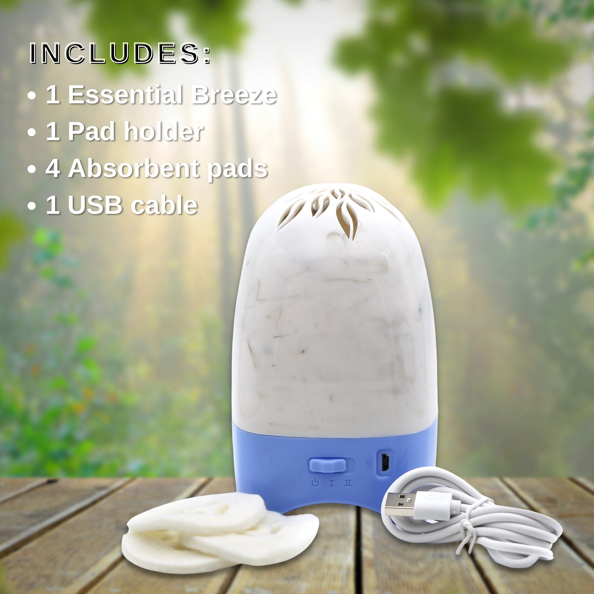 Essential Breeze® Aromatherapy Fan Diffuse Essential Oils With No Water ...