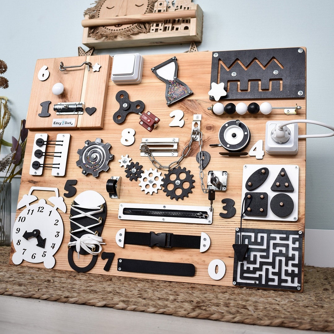 Fidget Busy Board Toy for Adult, Sensory Activity Busy Boards ...