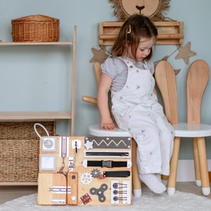 Fidget Busy Board 1 2 3 Year Old, First Birthday Gift, Toddler ...