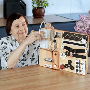 Fidget Board for Adult, Sensory Activity Busy Boards, Occupational ...