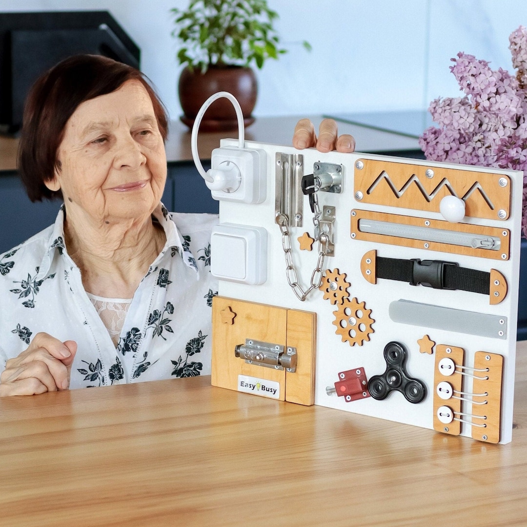 Fidget Board Toy for Adult, Sensory Activity Busy Boards, Occupational ...