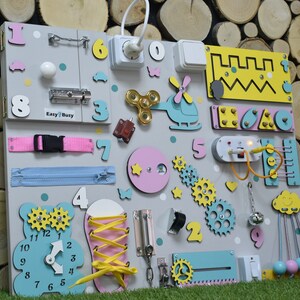 LED Light Busy Boards for Baby Girl Boy Montessori Toy First Birthday ...