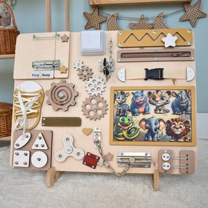 Busy Board 1 2 3 Year Old Baby Girl Boy Gift Toddler Sensory Activity ...