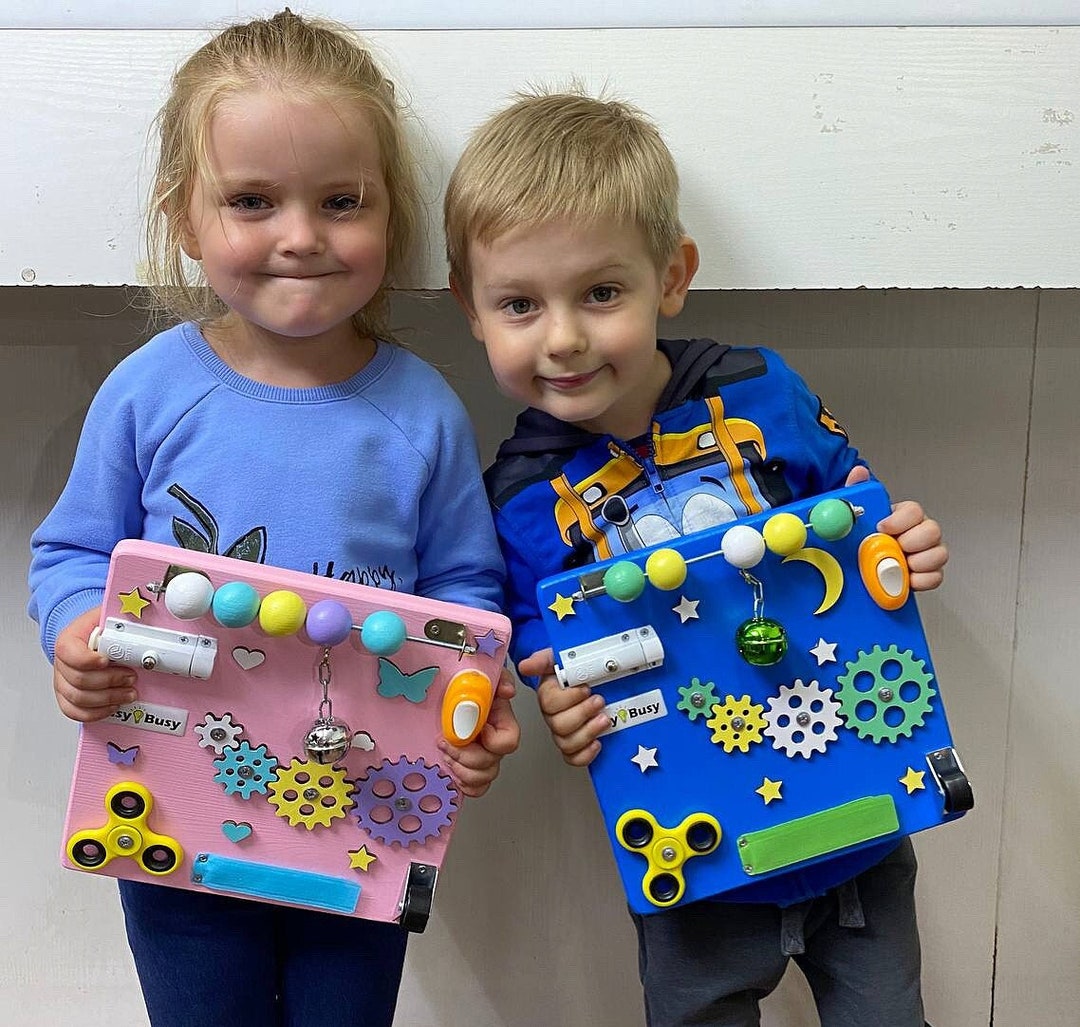 Travel Busy Board for Toddler 1 2 3 Year Old, Sensory Wall Panel ...