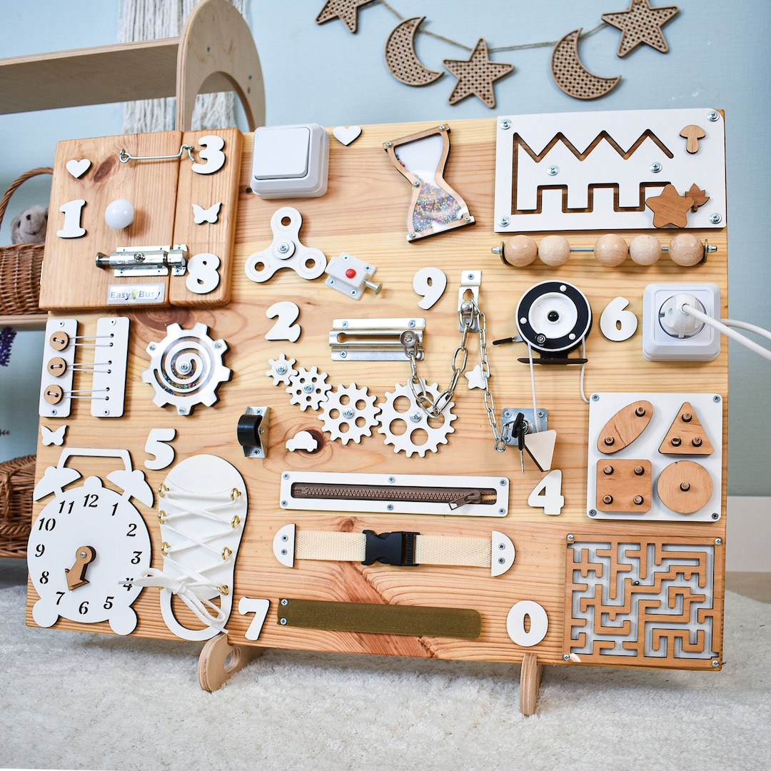 Dementia Activity Adult Sensory Boards, Autism Busy Board Fidget Toy ...