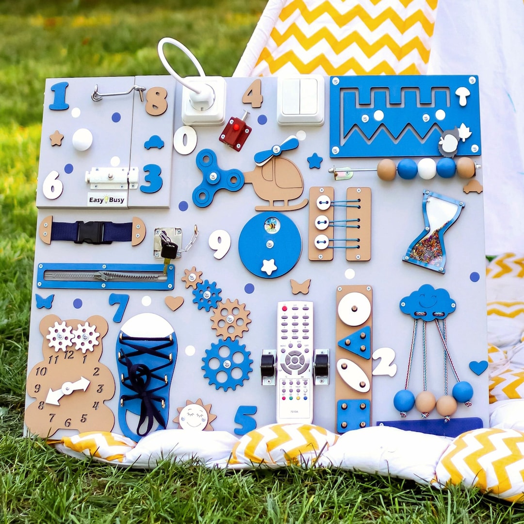 Fidget Board Sensory Toys for Adult, Activity Wall Busy Boards ...