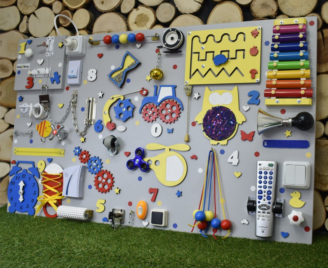 Busy Board Toddler Sensory Wall Boards, Large Baby Activity Toys for 1 ...