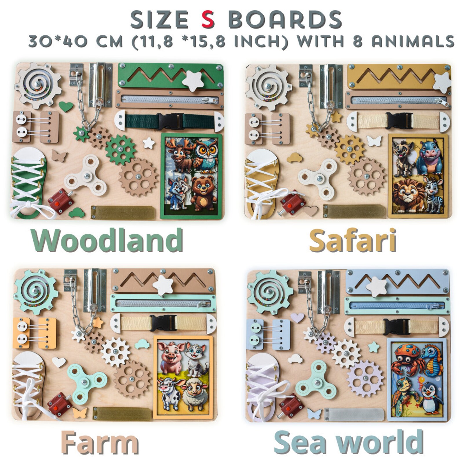 Personalized Busy Board for Toddler 1 2 3 Year Old, Montessori Custom ...