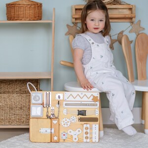 Fidget Busy Board 1 2 3 Year Boy Girl, 1st Birthday Gifts Toddlers ...