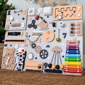 Fidget Board Toy for Adult, Sensory Activity Wall Busy Boards ...