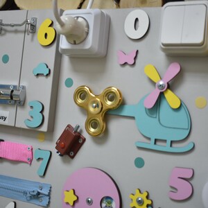 LED Light Busy Boards for Baby Girl Boy Montessori Toy First Birthday ...