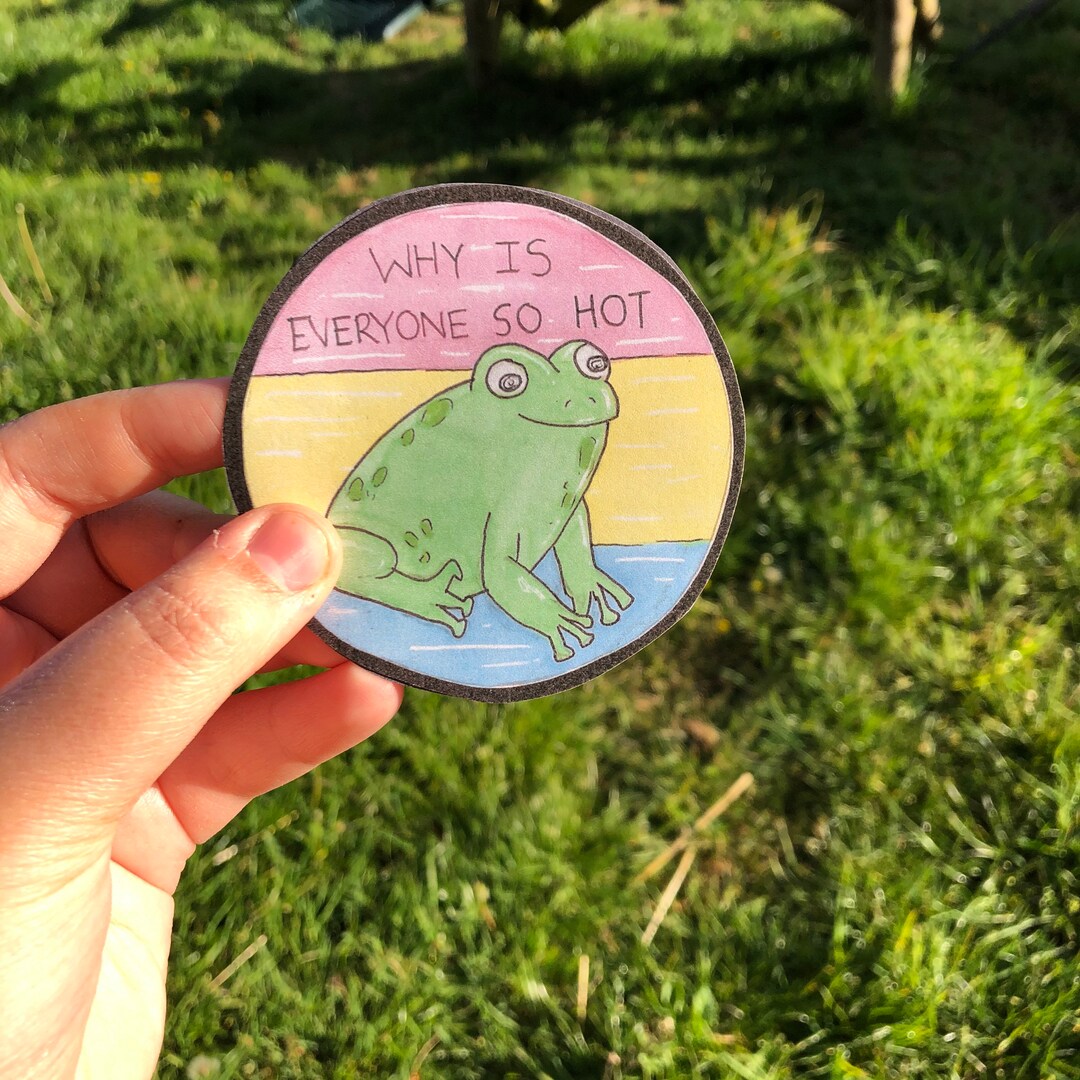 Pansexual Frog Sticker - Etsy