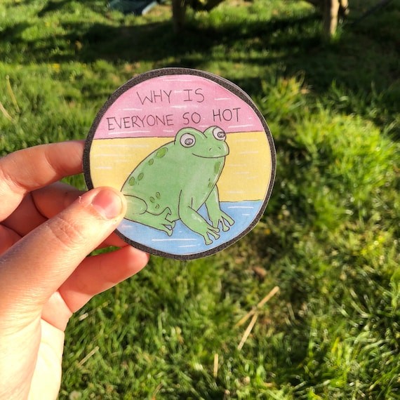 Pansexual Frog Sticker - Etsy Australia