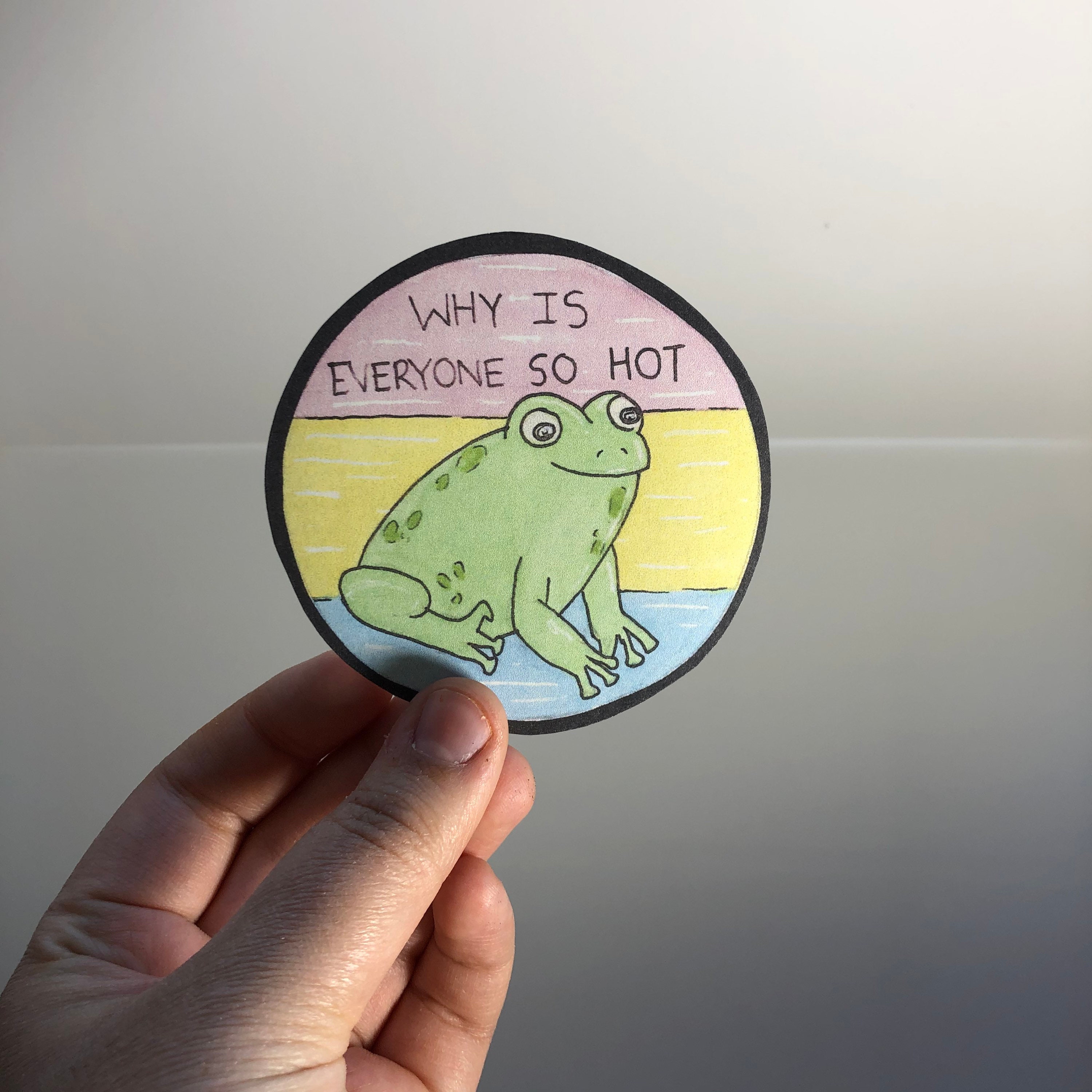 Pansexual Frog Sticker - Etsy