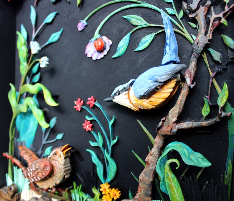 Spoils of Spring Automata. Oil Painted Mechanical Birds - Etsy