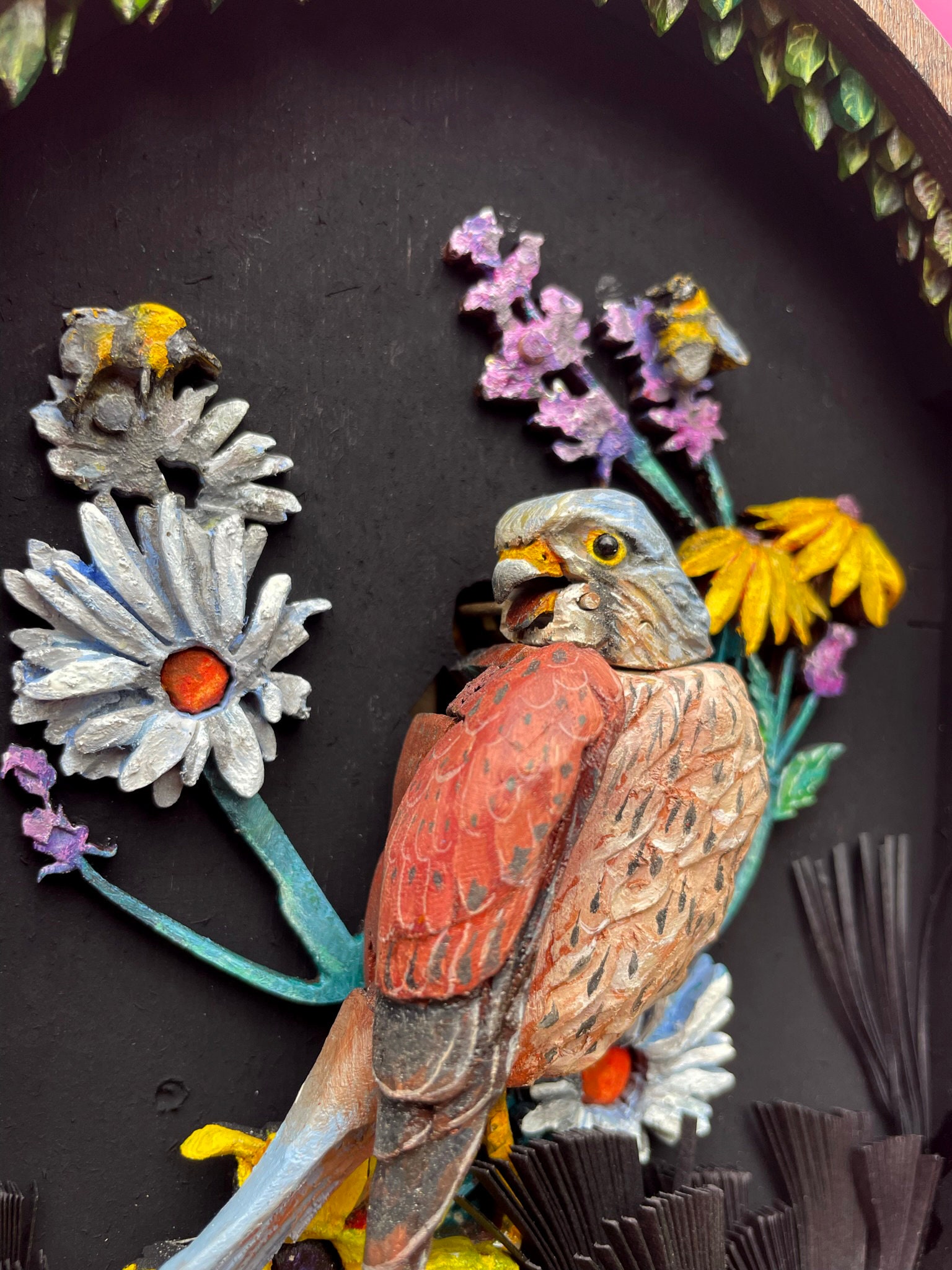 Common Kestrel Automaton. Oil Painted Mechanical Bird Kinetic - Etsy